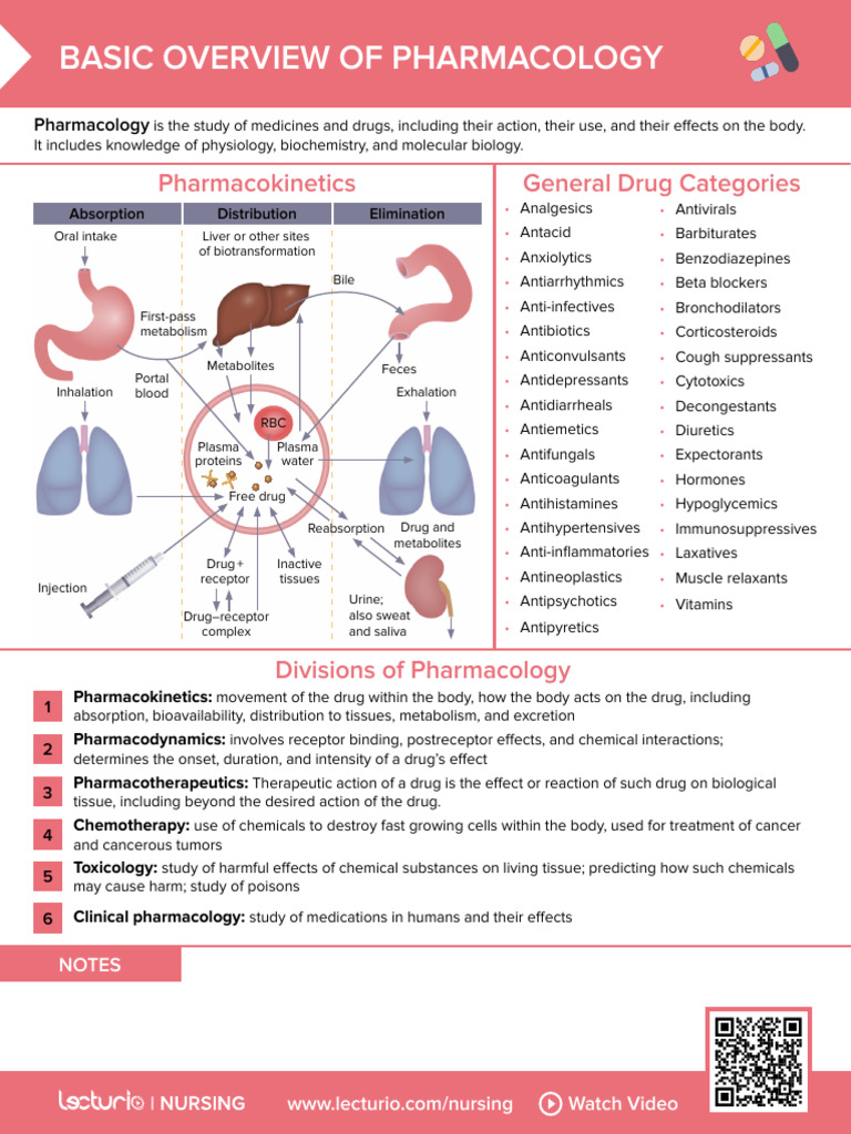 Nursing CS Basic Overview of Pharmacology 02 | PDF | Pharmacology ...