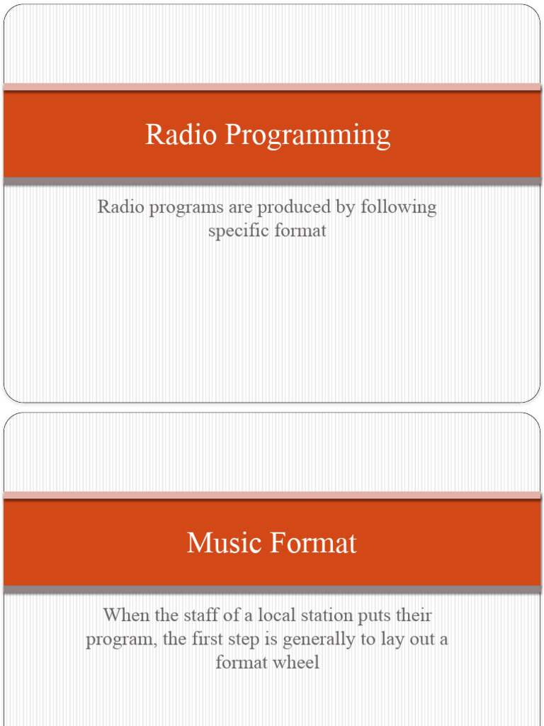 Radio Programming | PDF | Screenplay | Talk Radio