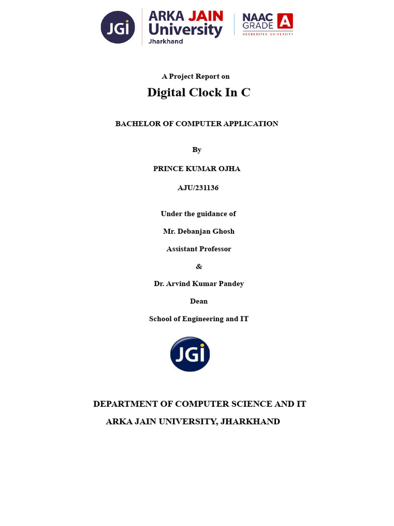 Mini Project Report Sample | PDF | Computer Programming | Computer Program