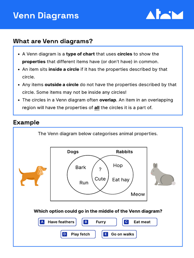Venn Diagrams: Understanding Overlaps | PDF