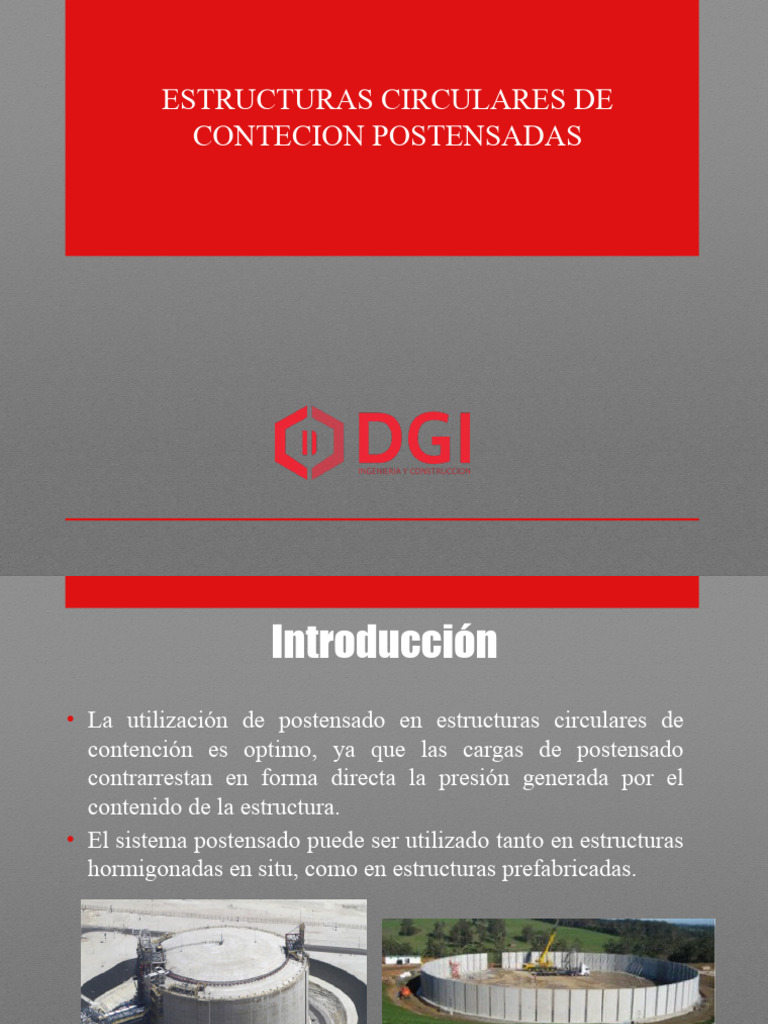 Presentación DGI, Estanques PT | PDF | Hormigón