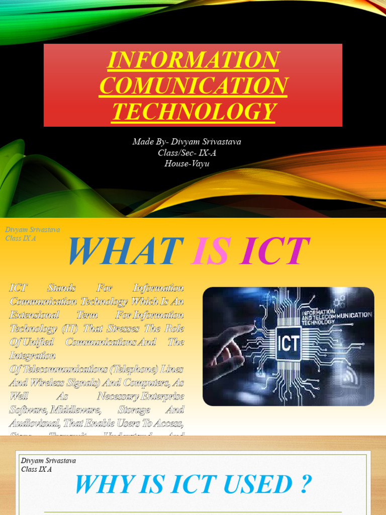 Information Comunication Technology Pdf Computing Information Technology