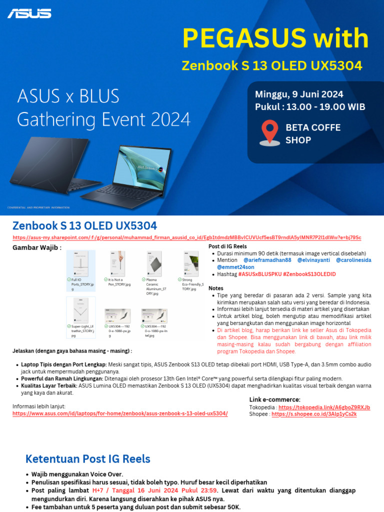 Brief Zenbook S 13 OLED UX5304 | PDF