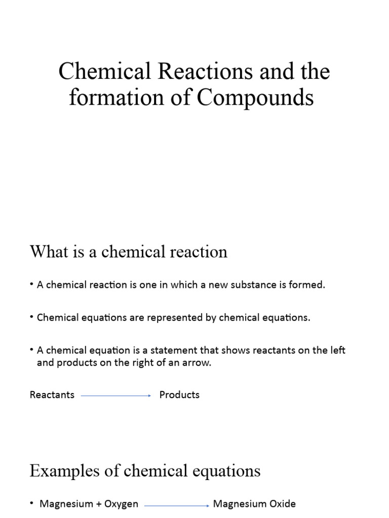 Chemical Reactions and Compounds Explained | PDF | Art