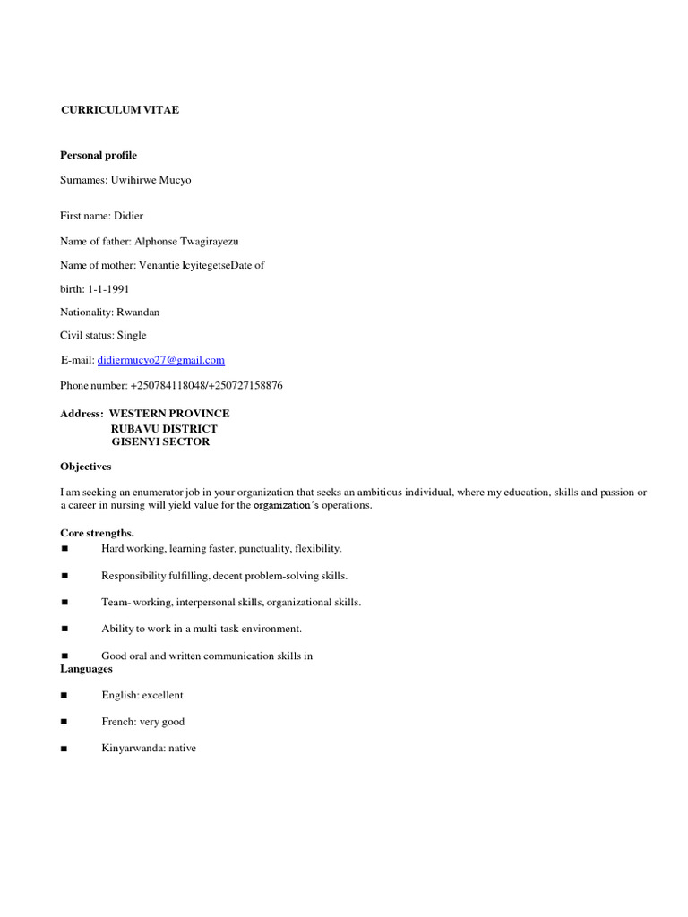 Enumerator (Jhpiego) (Didier Mucyo Uwihirwe) | PDF | Patient | Surgery