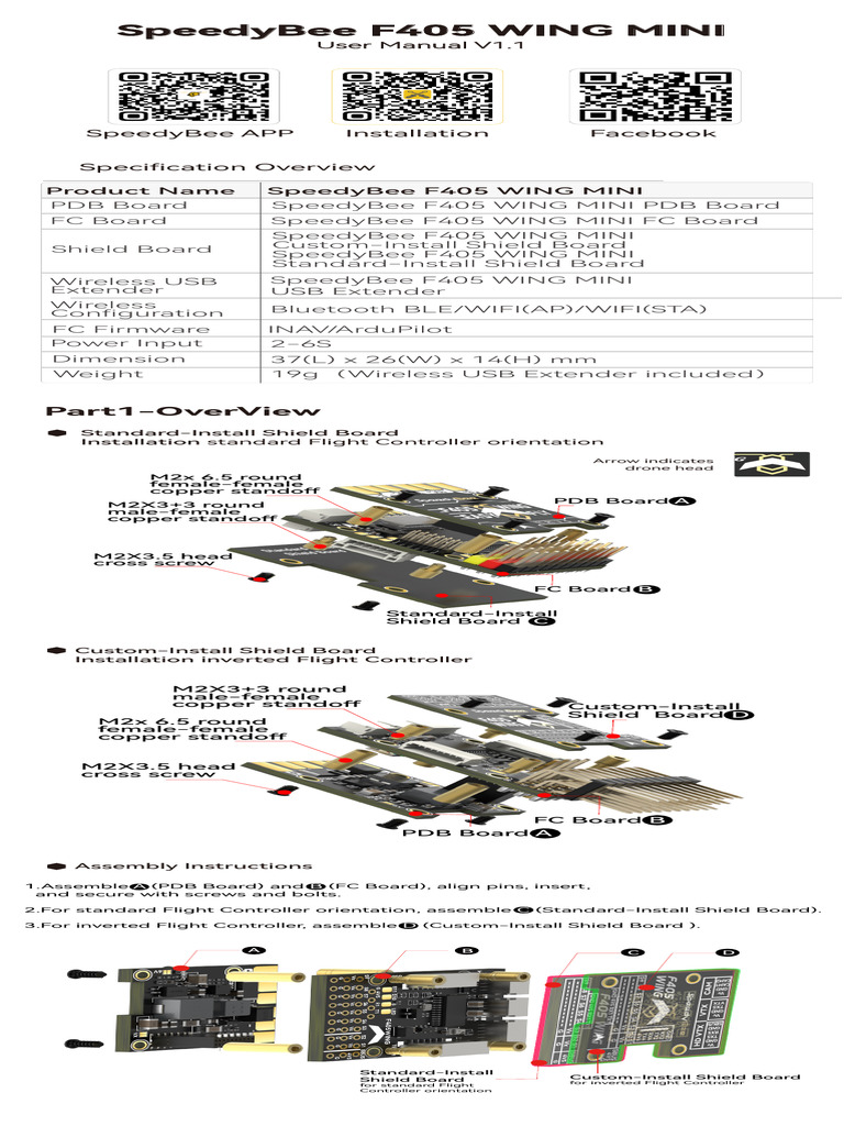 Speedybee f405 Wing Mini en | PDF | Power Supply | Wi Fi