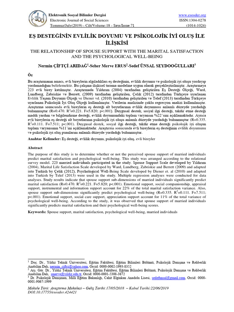 E - Deste - N - N Evl - L - K Doyumu Ve PS - Koloj - K - y - Olu - Le - L - K - S - (#424421 ...