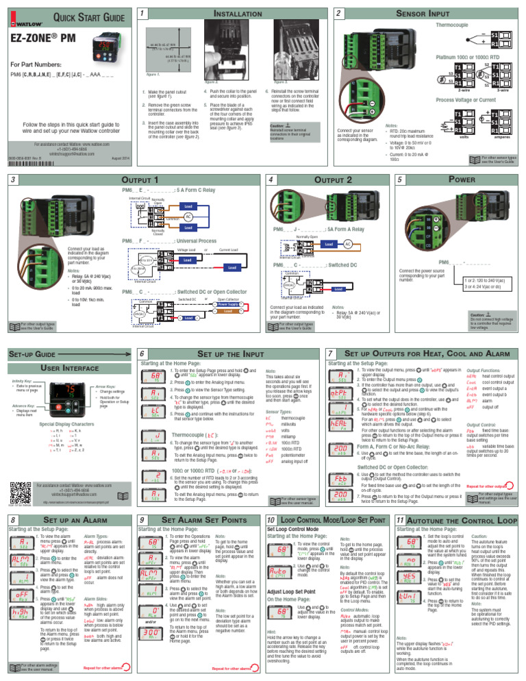 EZ Zone PM Quick Start Guide | PDF | Electrical Connector | Power Supply