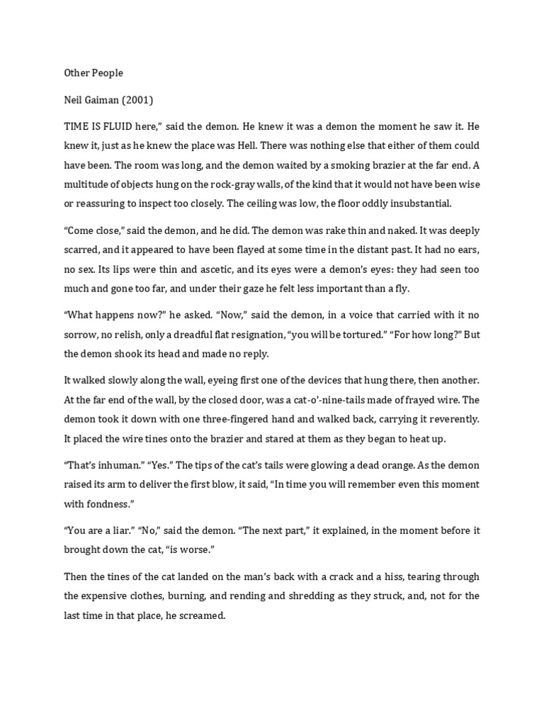 Other People by Neil Gaiman | PDF