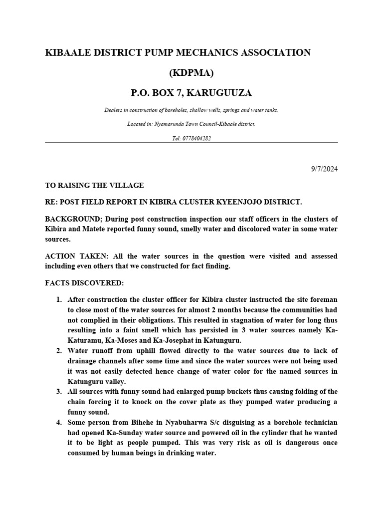 Field Reports | PDF | Water | Hydrology