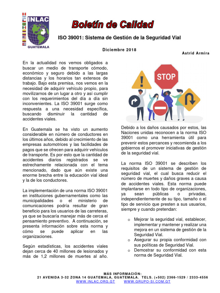 12-18 - ISO 39000 Seguridad Vial | PDF | Seguridad vial | Transporte