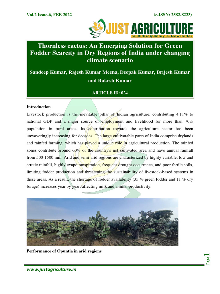 Cactus | Download Free PDF | Fodder | Soil