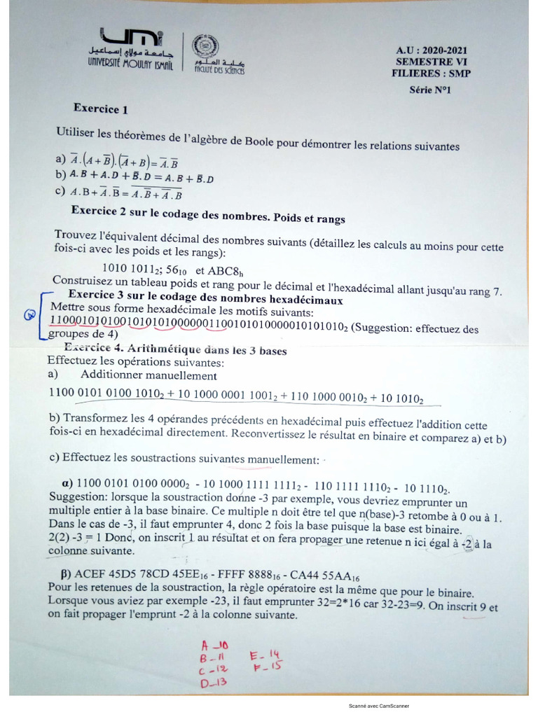 TD Elct Num - Exm Ord 2022 | PDF