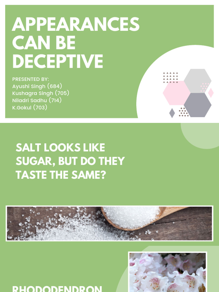 Appearances Are Deceptive | PDF | Self-Improvement