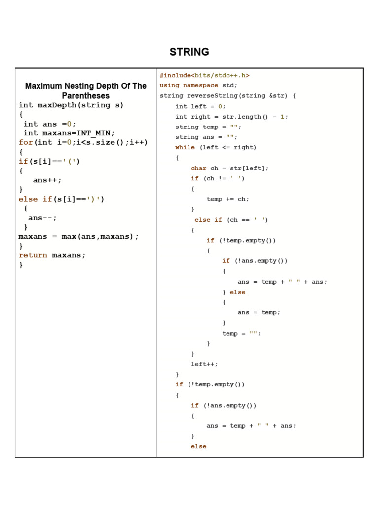 String 1 | PDF | Algorithms | Computer Programming