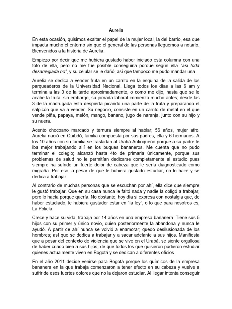 Aurelia | PDF | Machismo