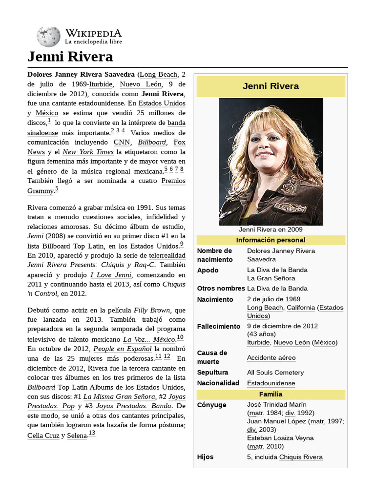 Jenni Rivera | PDF