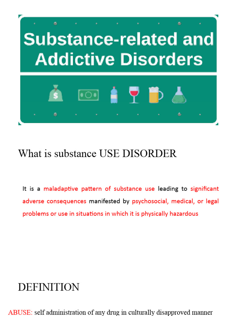 Understanding Substance Use Disorder | PDF | Substance Abuse ...