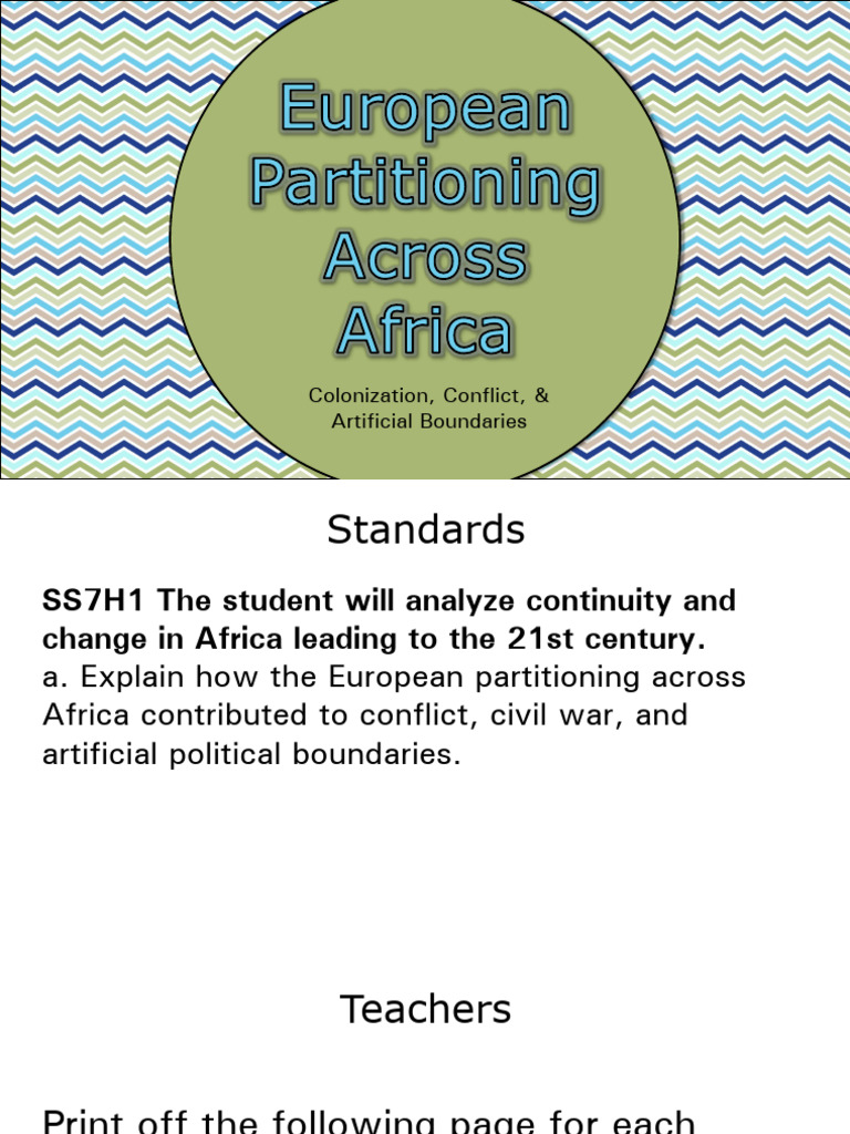 European Partitioning Across Africa | PDF | Africa | Atlantic Slave Trade