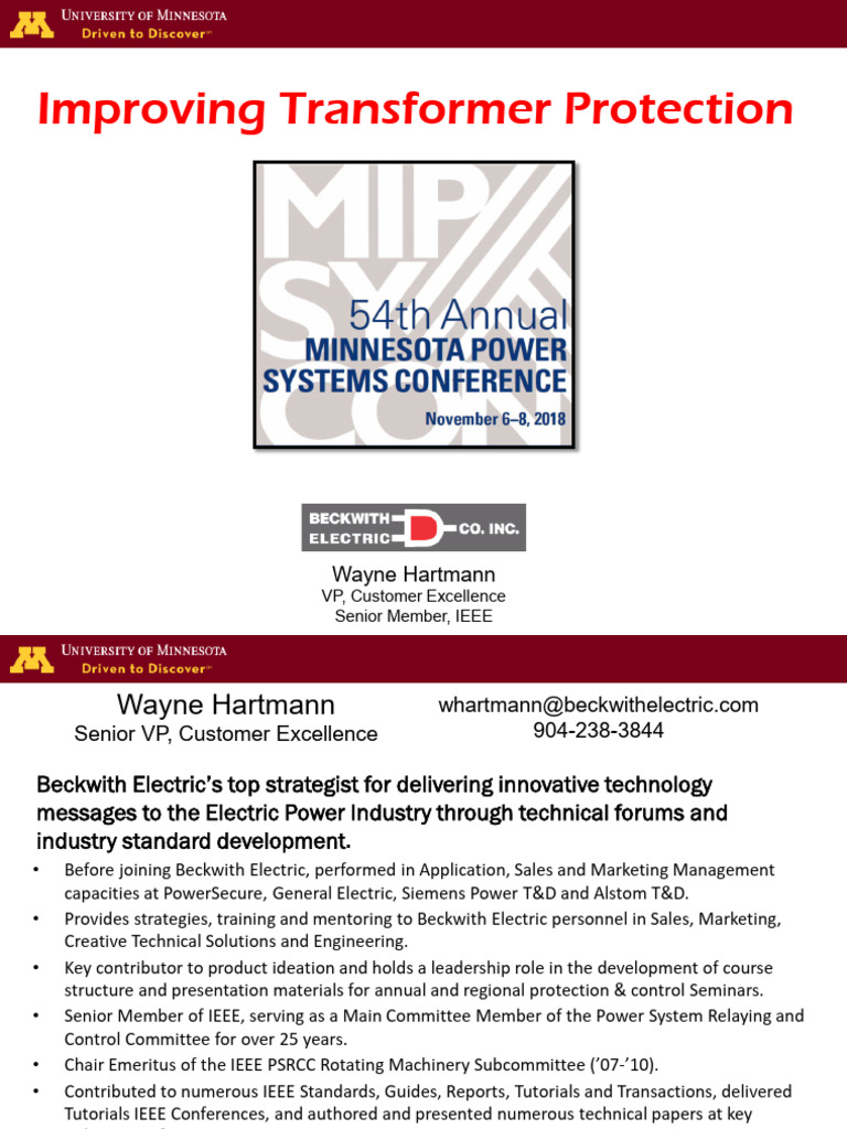 Transformer Protection Strategies Explained | PDF | Transformer ...