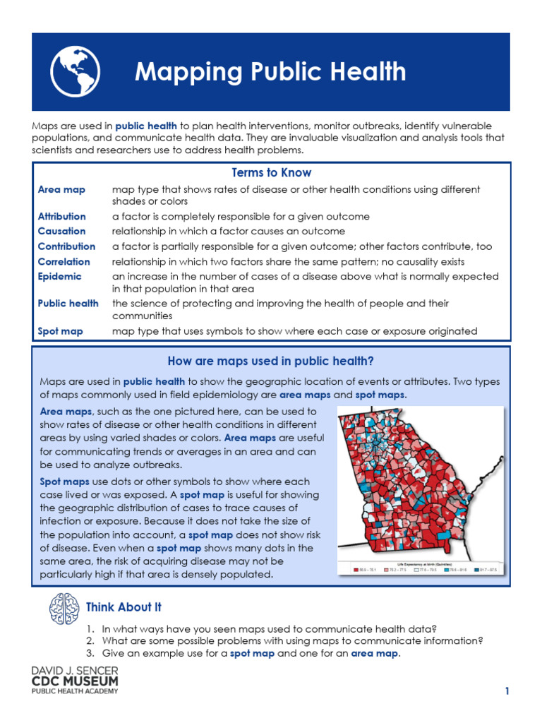 CDCM Pha Stem Mapping Public Health Lesson | PDF | Public Health | Cholera