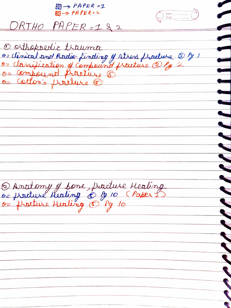 Ortho Paper 1 & 2 | PDF
