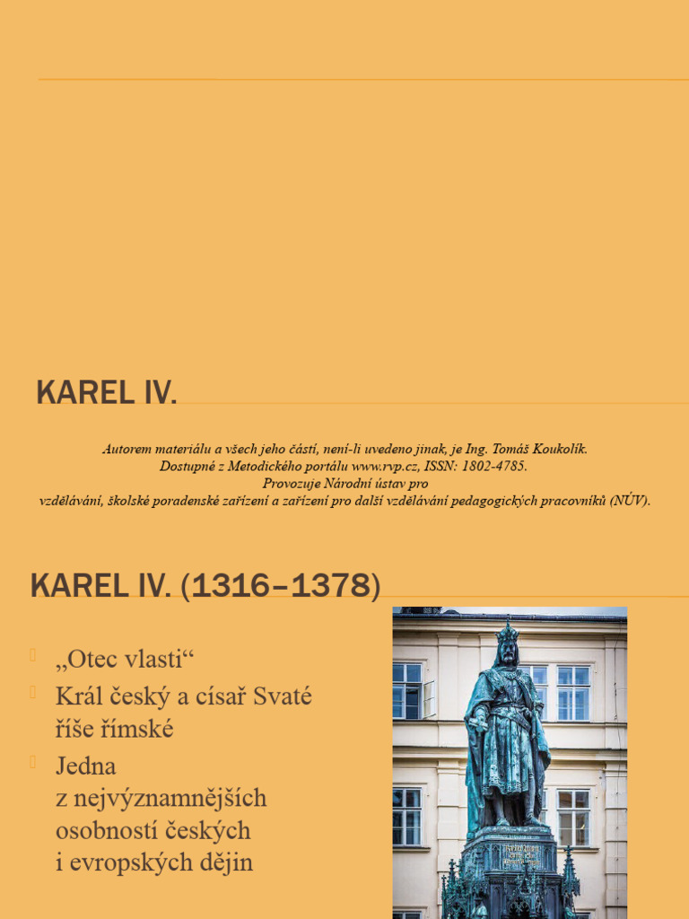 Karel IV. Prezentace | PDF