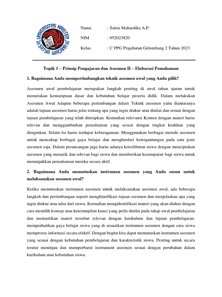 02.02.b.3-T1-5 Elaborasi Pemahaman | PDF | Karier & Perkembangan | Bisnis