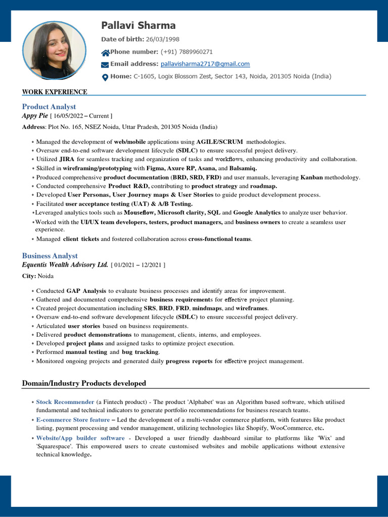 Pallavi Sharma - Cv (1)-2 | PDF | Software Development Process | Mobile App