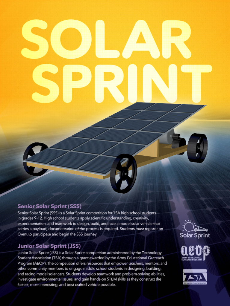 2023 Solar Sprint Poster FINAL | PDF | Science, Technology, Engineering ...