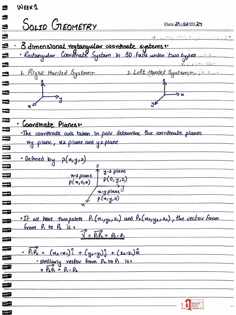 LAG - Solid Geometry | PDF