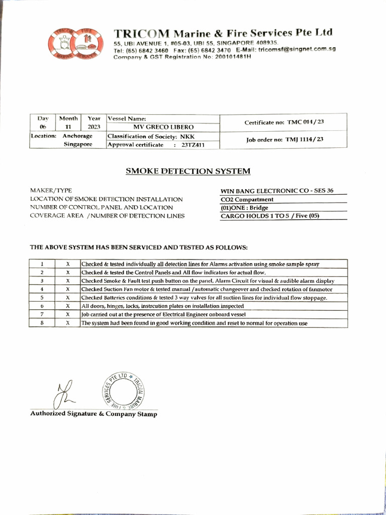 SES 36 Smoke Detection System Report | PDF | Computers