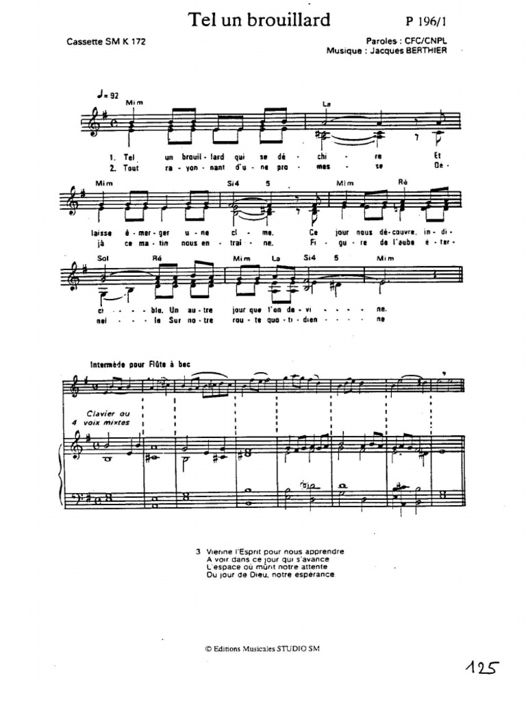 Tel Un Brouillard | PDF