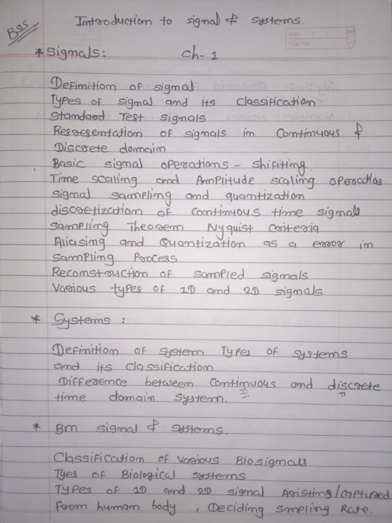 BSS BME Notes and Overview | PDF