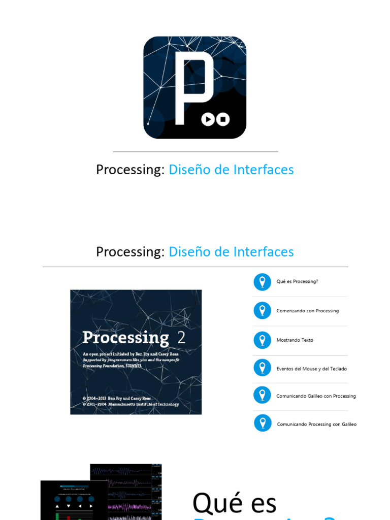 Processing Diseño de Interfaces | PDF | Programación de computadoras | Informática