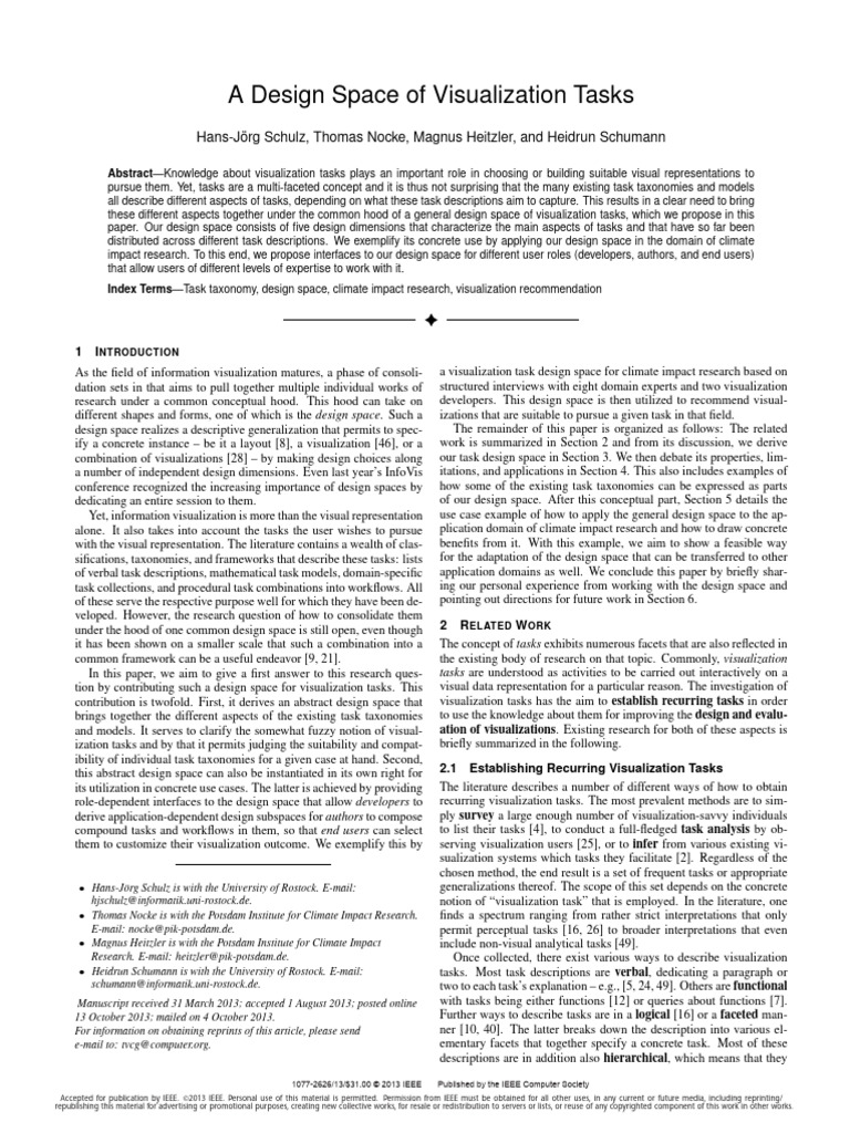 Task Designspace | PDF | Visualization (Graphics) | Data