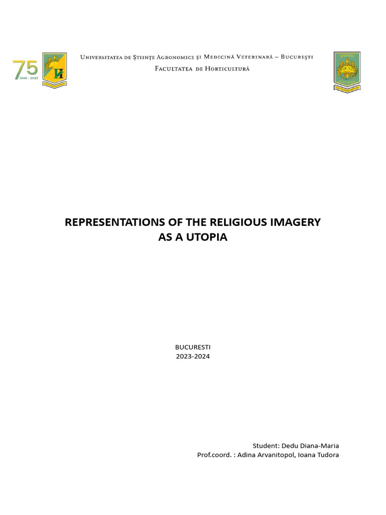 Reprezentations of The Religious Imagery As A Utopia | PDF | Utopia ...