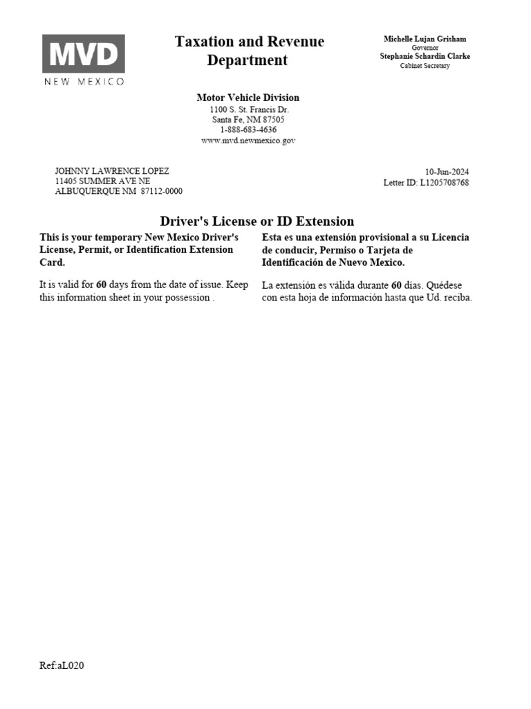 View File | PDF | Driver's License | New Mexico