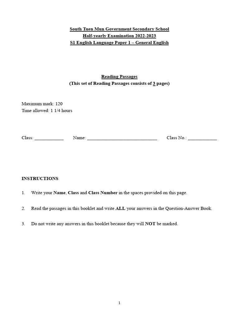 S1 Reading Paper Term One | PDF | Aerospace | Space Programs