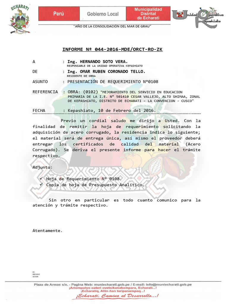 Modelos de Informes 01 | PDF