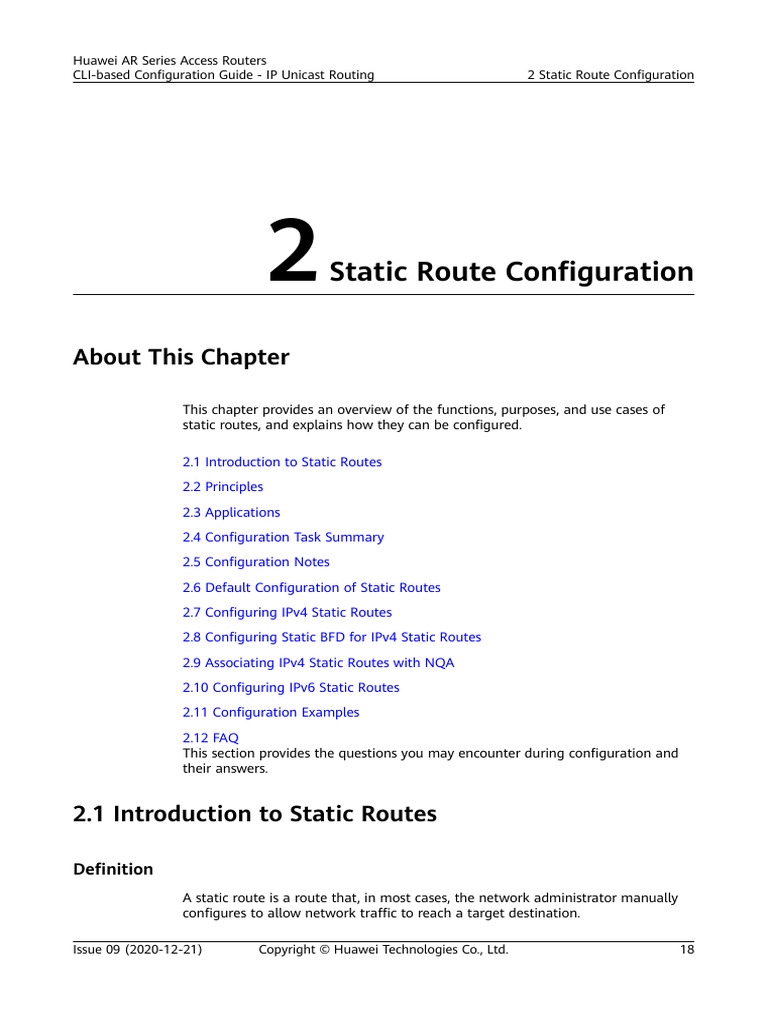 Static Route Configuration Layer 3 | PDF | Router (Computing) | Ip Address