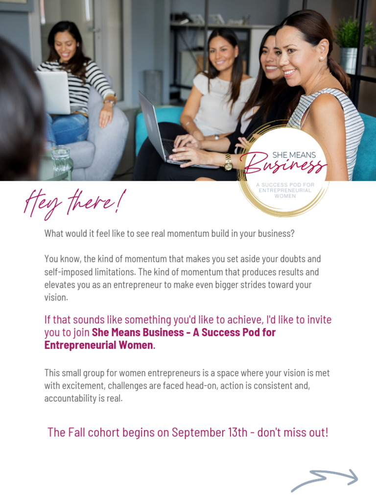 She Means Business Flyer Aug2022 | PDF