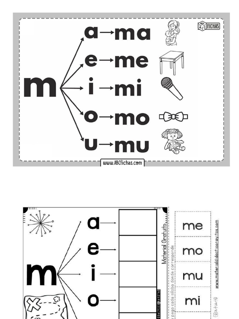 Cuadernillo Fernanda Consonantes M, S, L, P, D, T, F y T | PDF