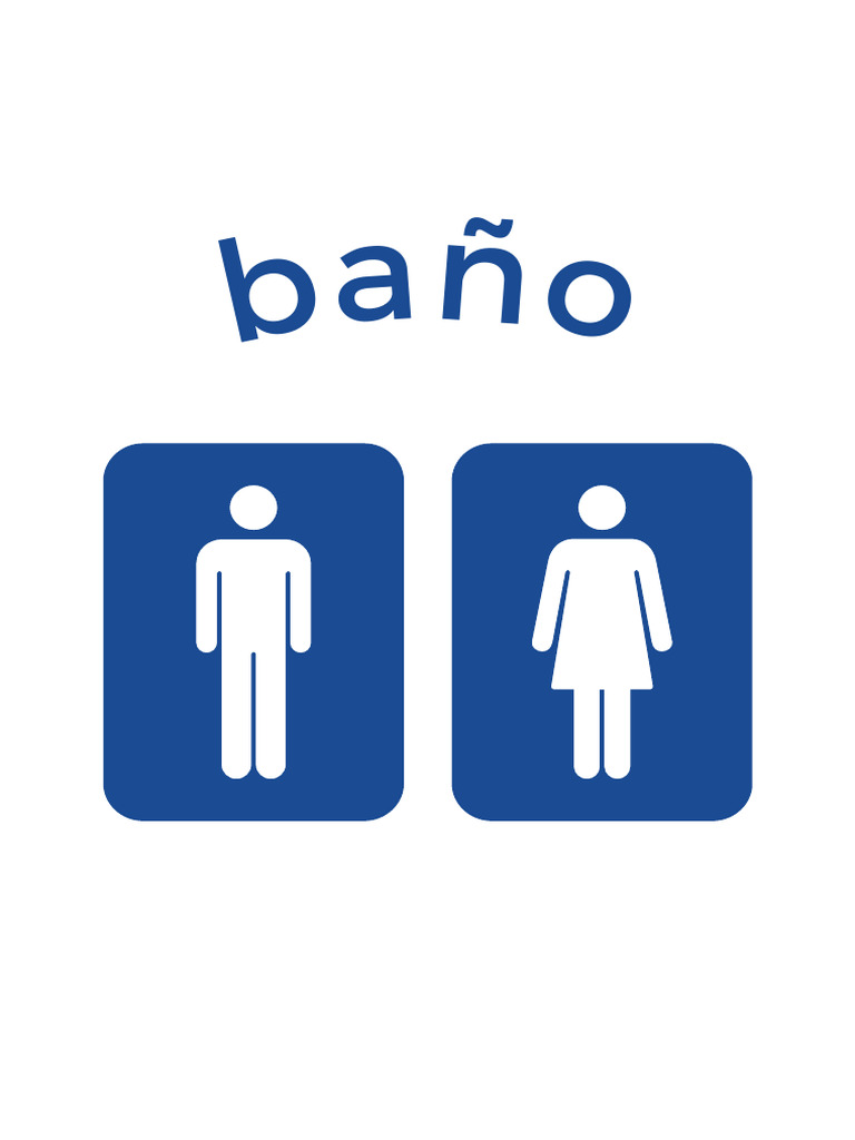 Cute Simple Toilet Sign Poster | PDF