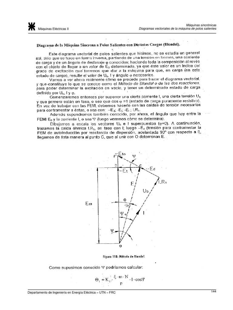 Diagramas Vectoriales en Máquinas Sincrónicas | PDF | Vector Euclidiano ...
