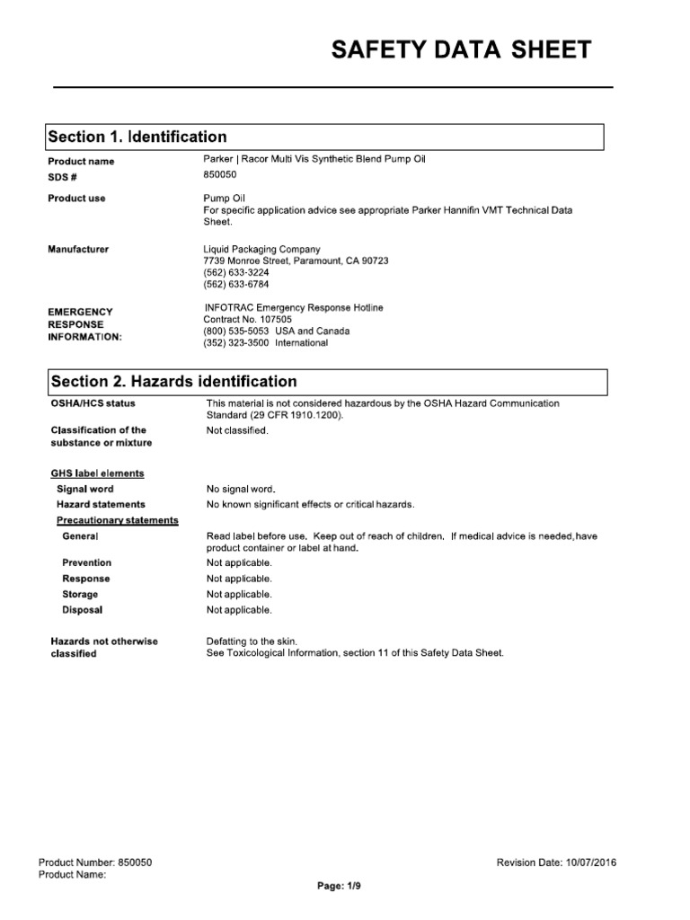 Item 1 TDS | PDF
