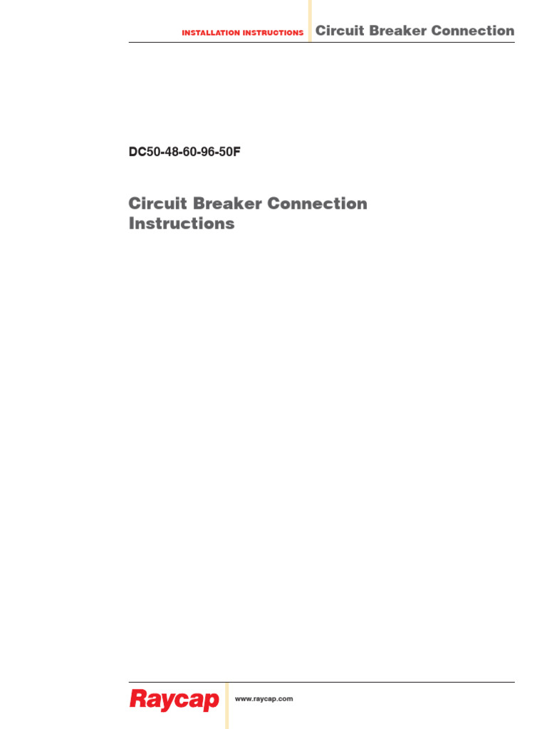 Raycap DC50 Circuit Breaker Connection-20240403-084139 | PDF | Switch ...