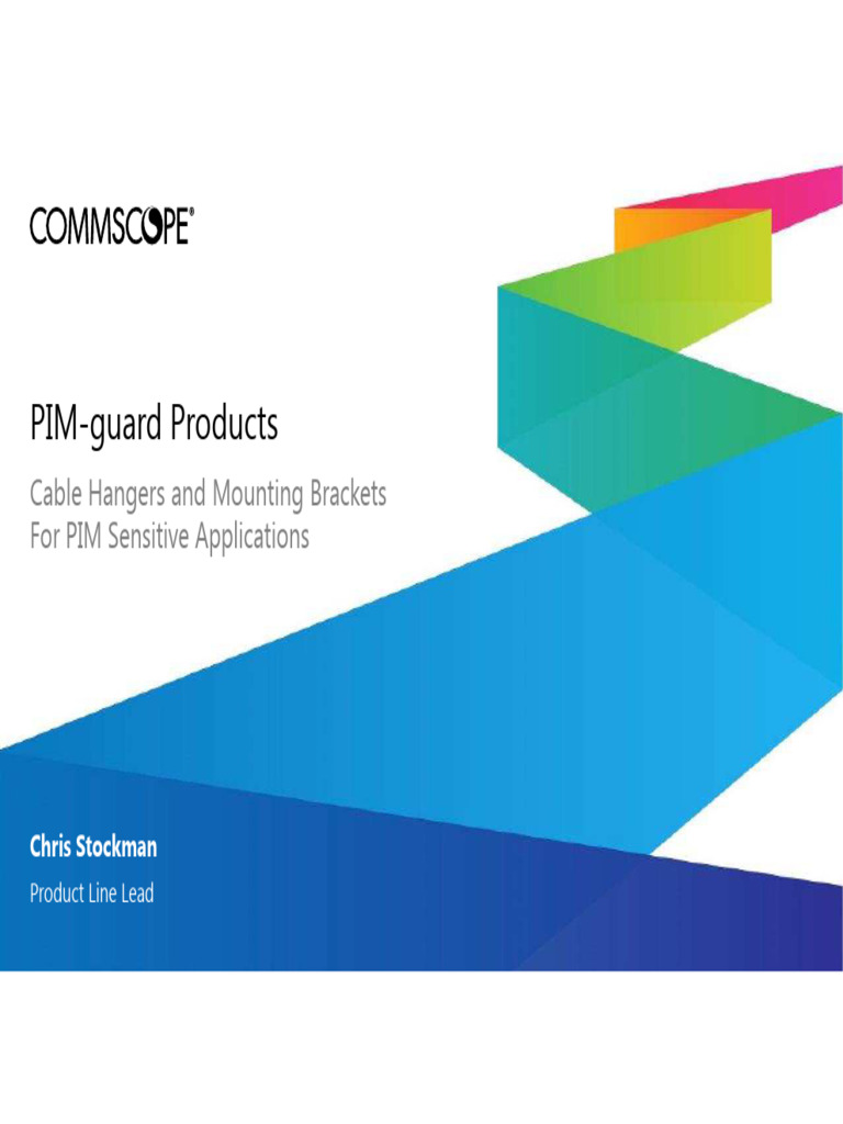 Commscope PIM-guard Products | PDF | Pipe (Fluid Conveyance) | Materials