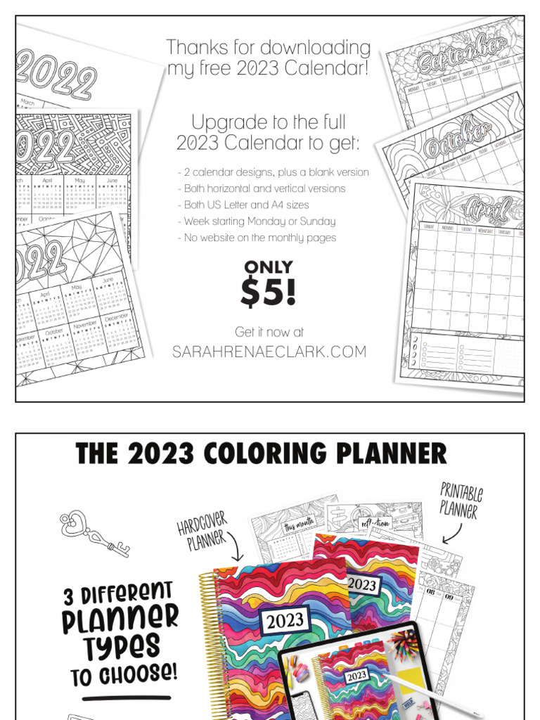 Free 2023 Calendar Download | PDF