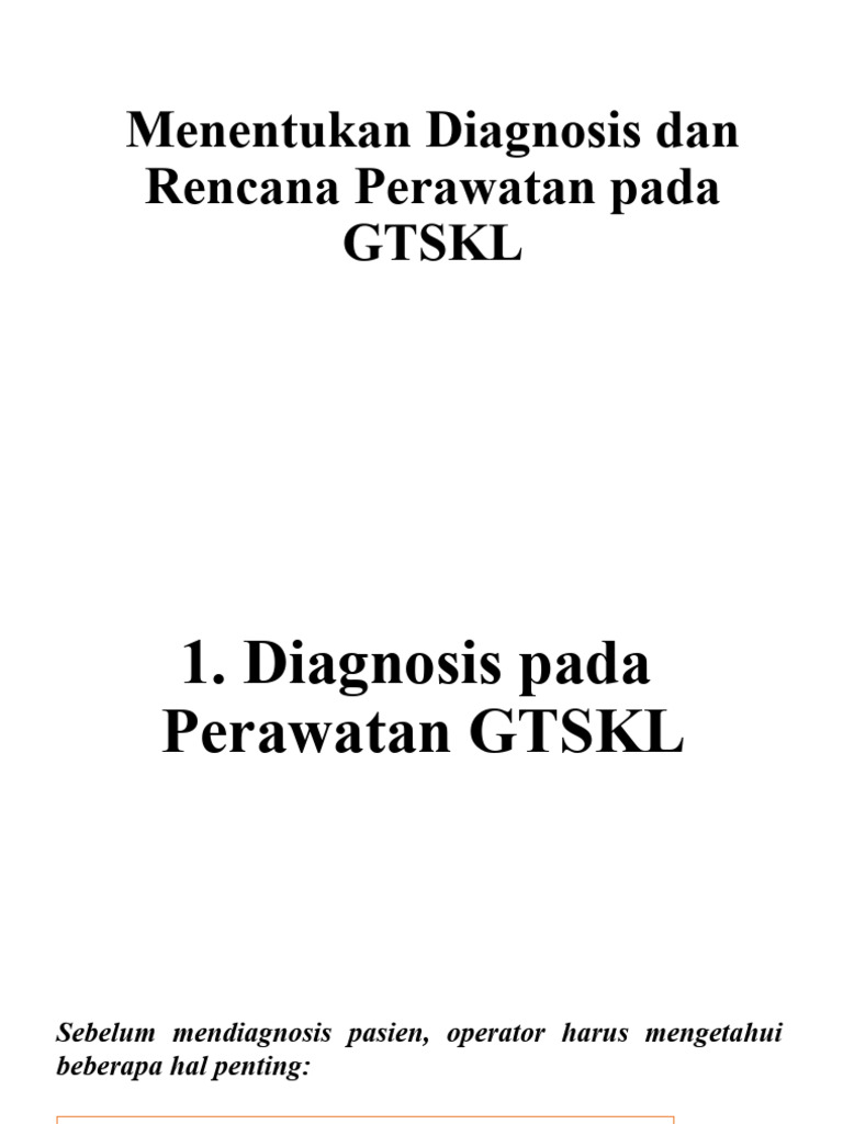 Diagnosis Dan RP Pada GTSKL | PDF